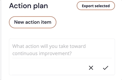Action Items