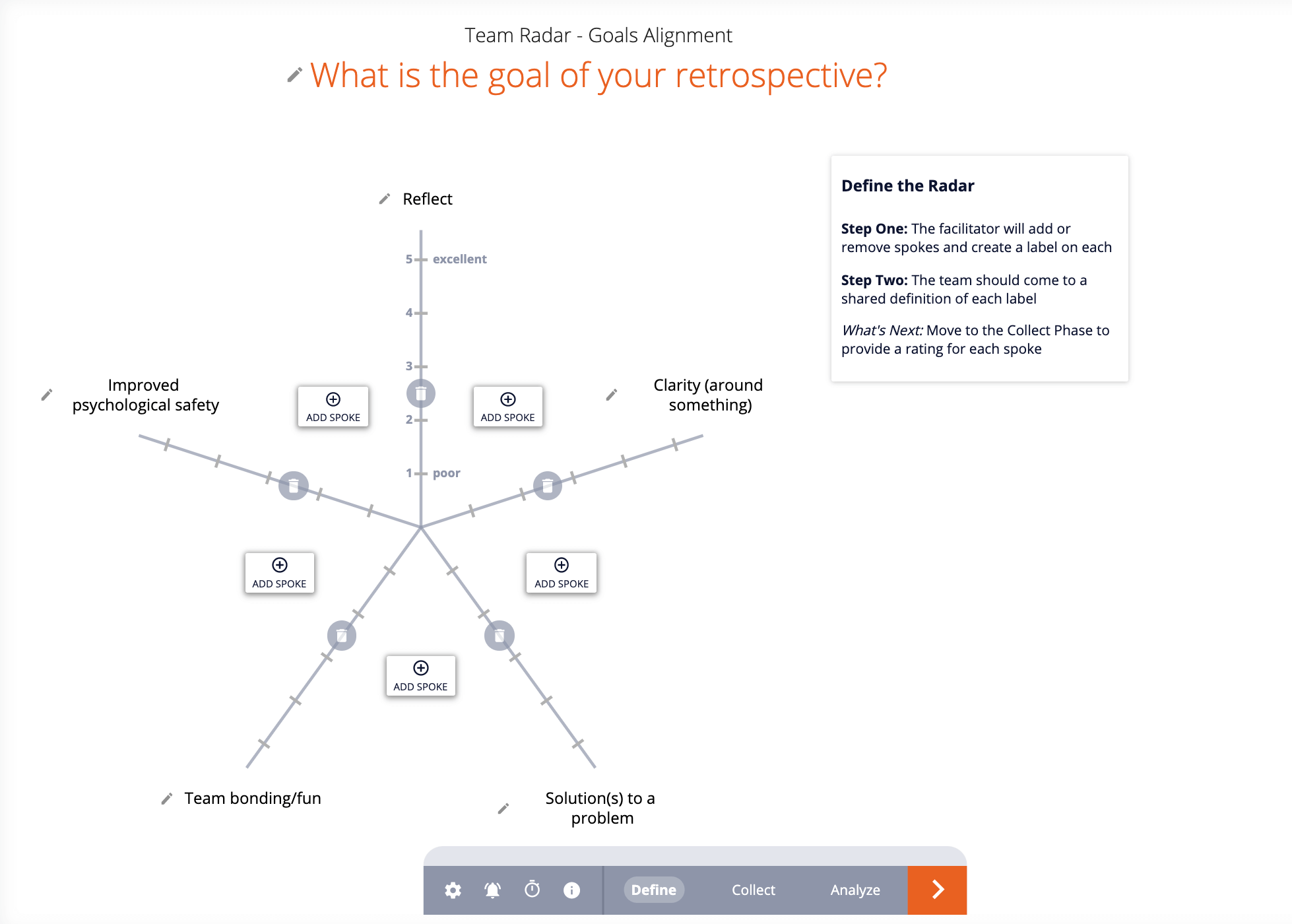 Goals Alignment Team Radar