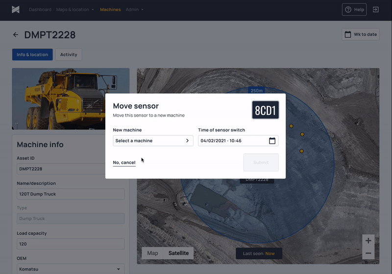 Onboarding - Move Tipping Sensor