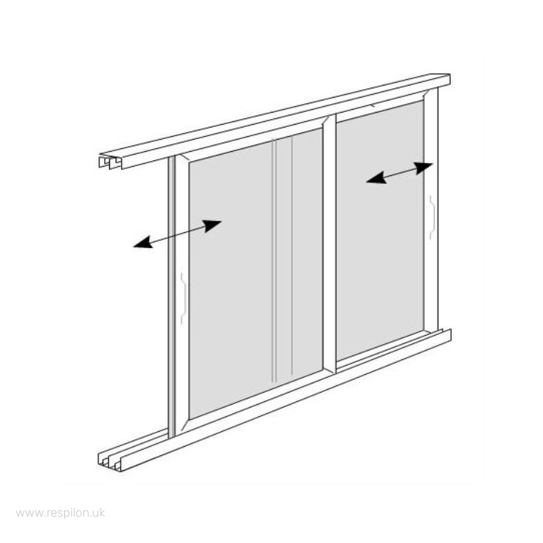 Twin Sliding Pollution Screen for Windows (Made-to-Measure) | Respilon UK