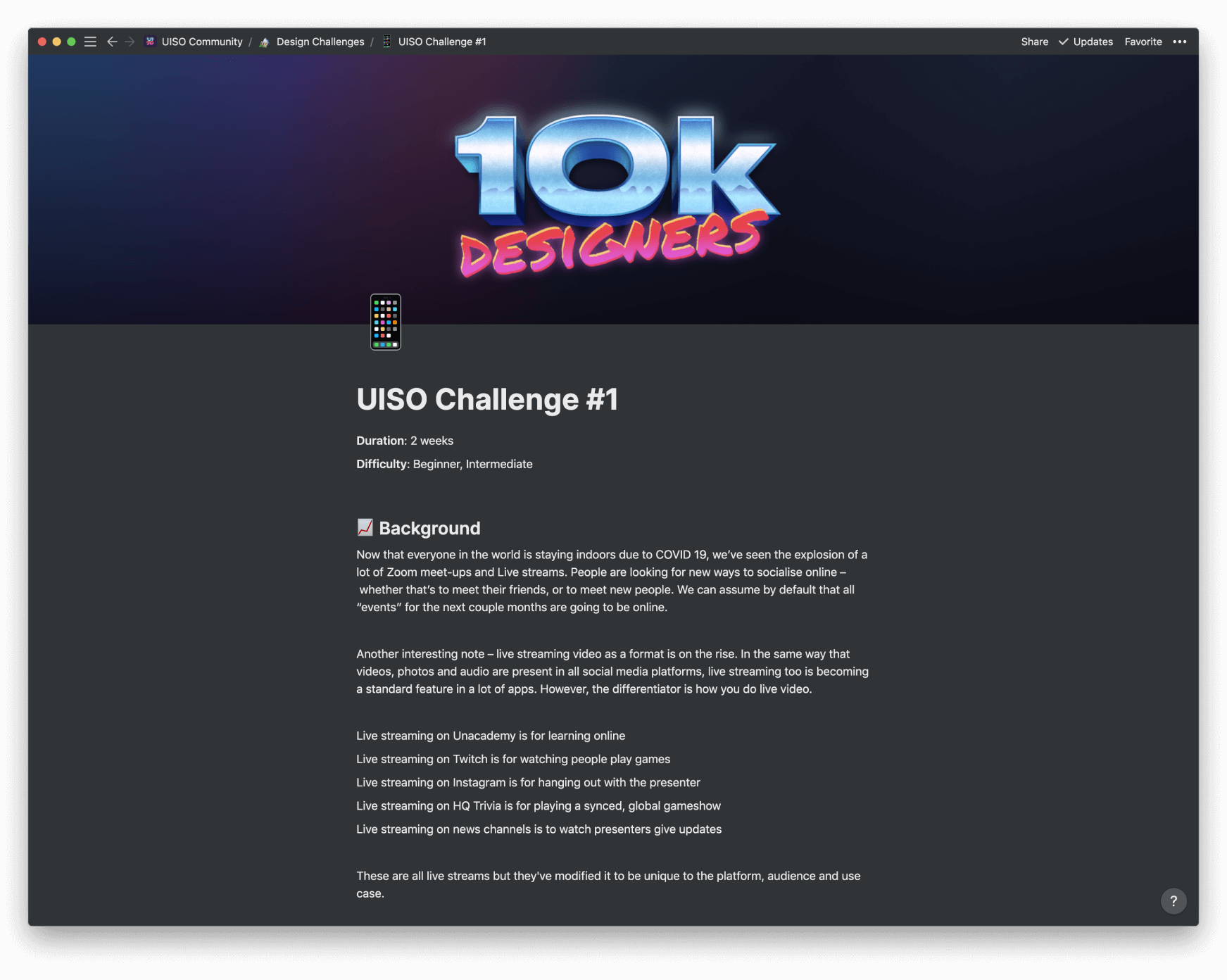 UI/UX Design Cohort by 10kdesigners