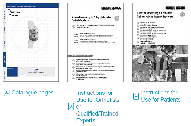 Neuro Active Articulated System Side Bar | Fior & Gentz | Knee Joints