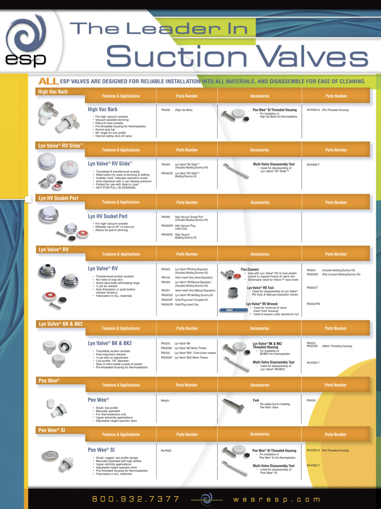 EVA Valve | ESP | Prosthetic Components