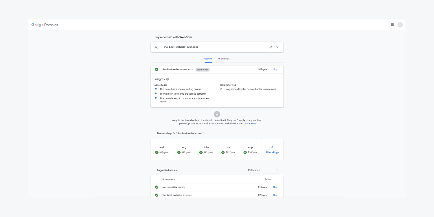 Buy a custom domain | Webflow University