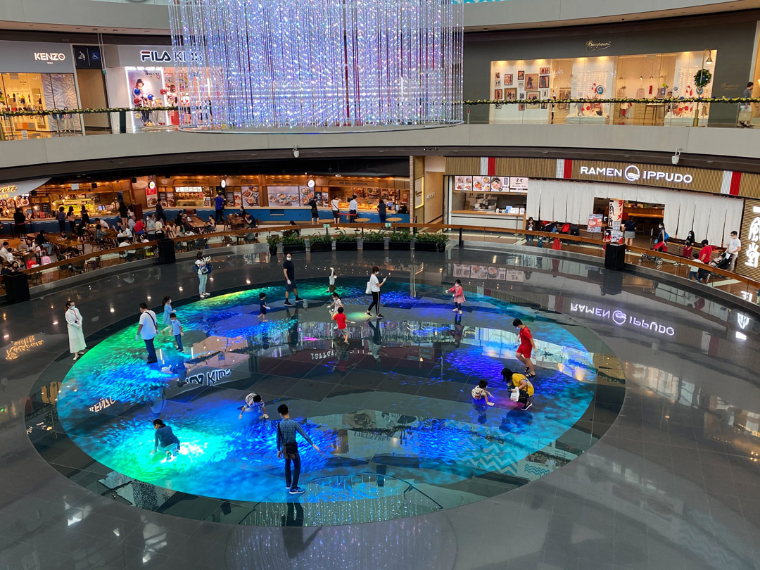 Digital Light Canvas: An interactive light installation at Marina Bay Sands