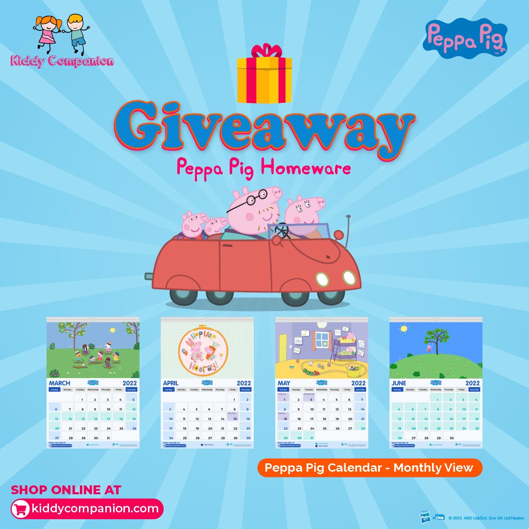 [Giveaway] Win 3 sets of Peppa Pig Three Tier Cabinets worth $88.88 each!