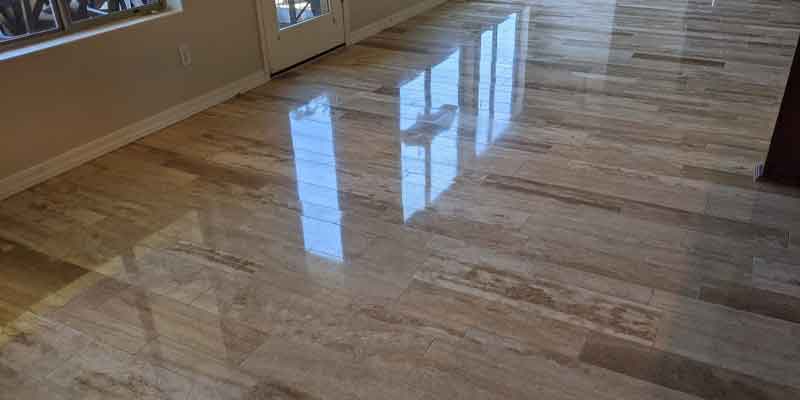 Travertine Tile Polishing Process