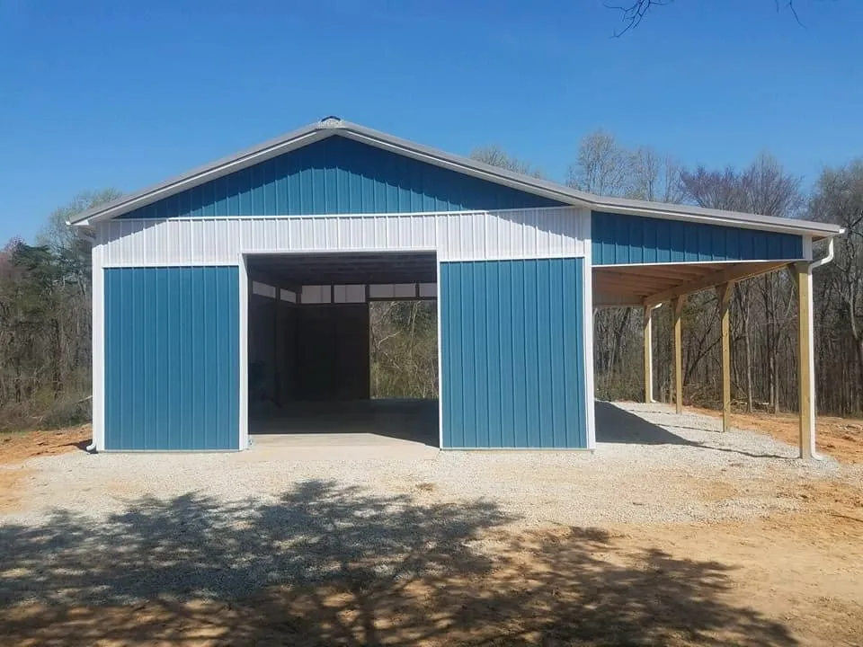 30x40x14 Pole Building in Cartersville, VA (ADU18011) - Superior Buildings
