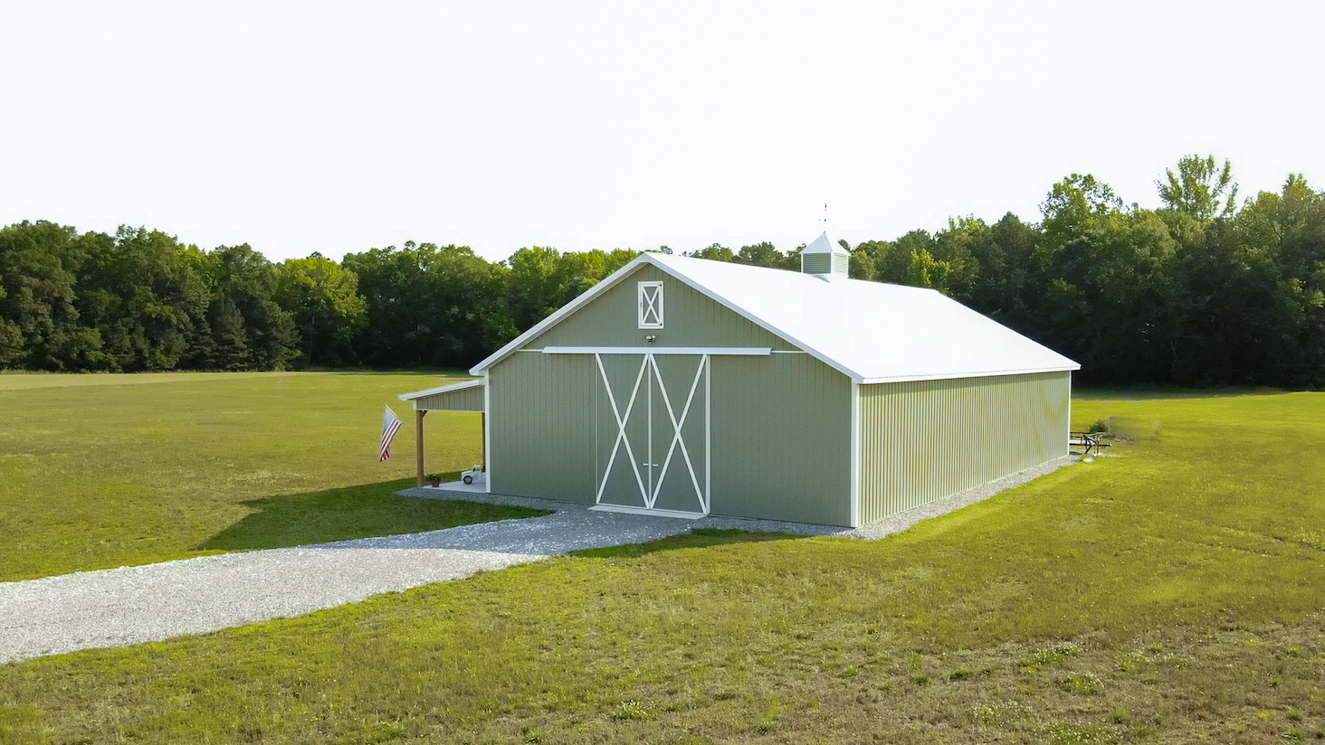 40x70x12 Hobby Barn in Mechanicsville, VA (RBA22013) - Superior Buildings