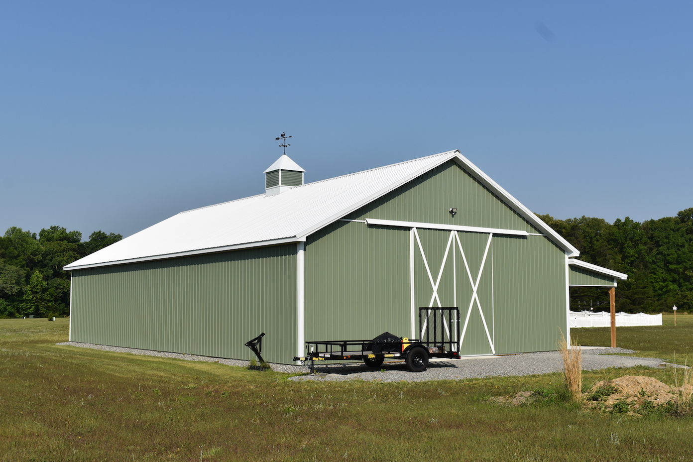 40x70x12 Hobby Barn in Mechanicsville, VA (RBA22013) - Superior Buildings
