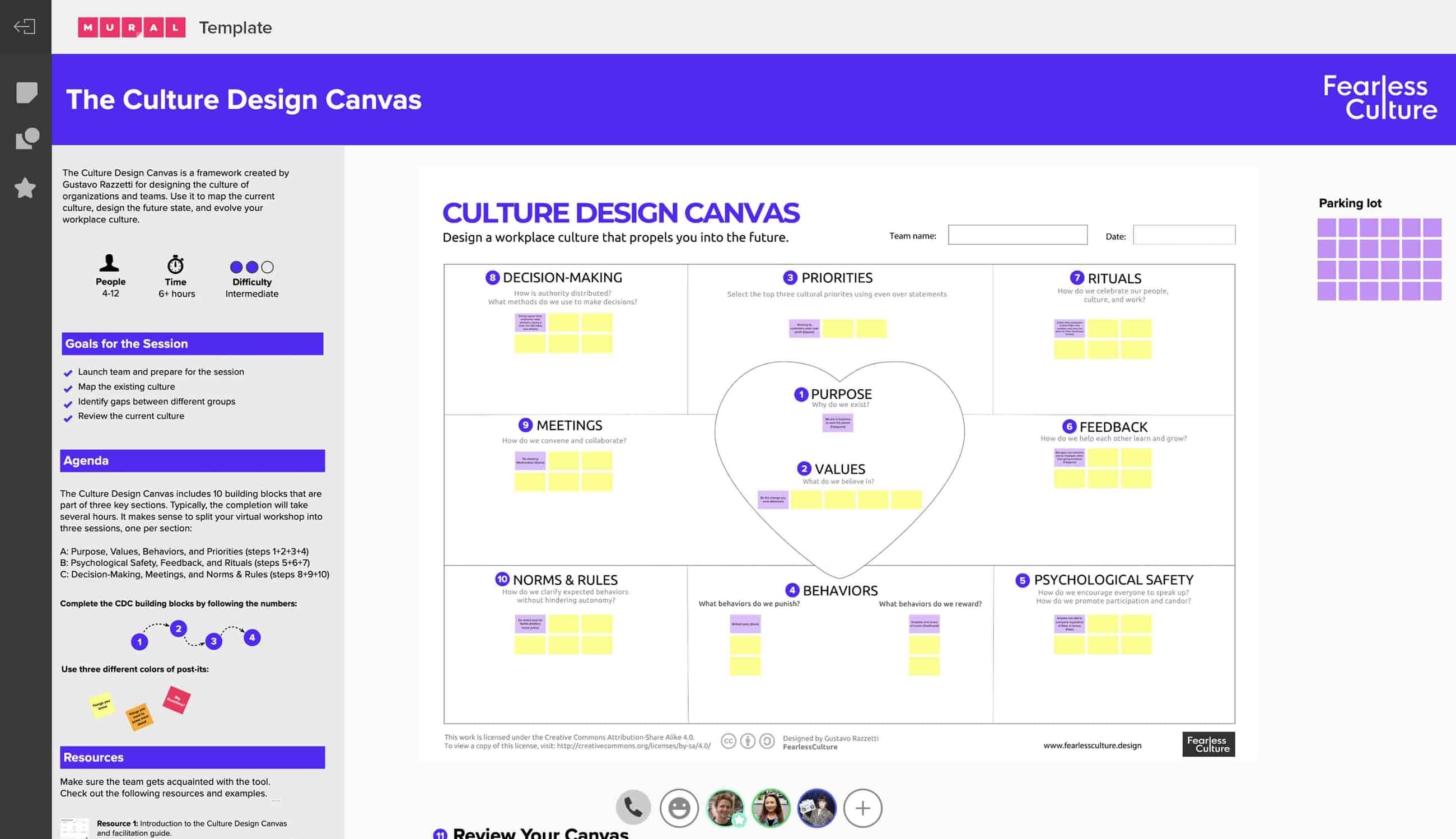 Culture Design Canvas Template | MURAL