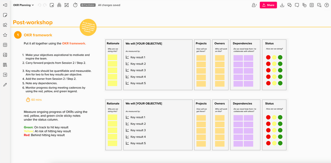 OKR Planning Template | MURAL