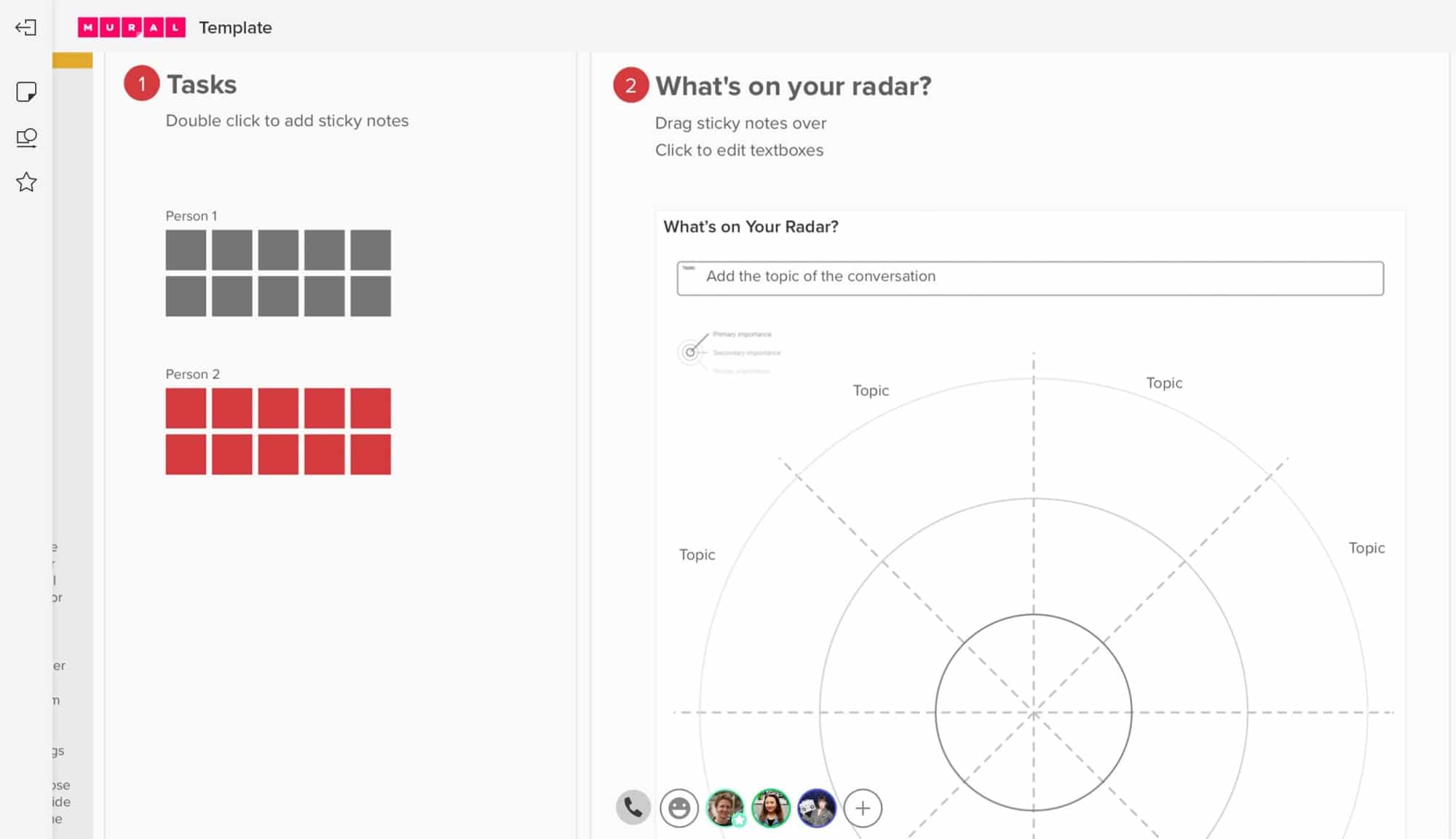 What's On Your Radar? Template | MURAL