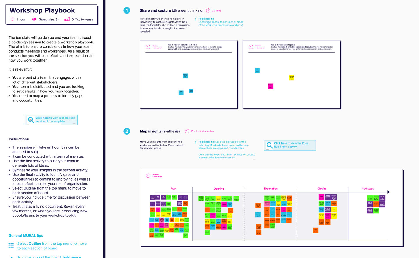 Workshop Playbook Template | MURAL