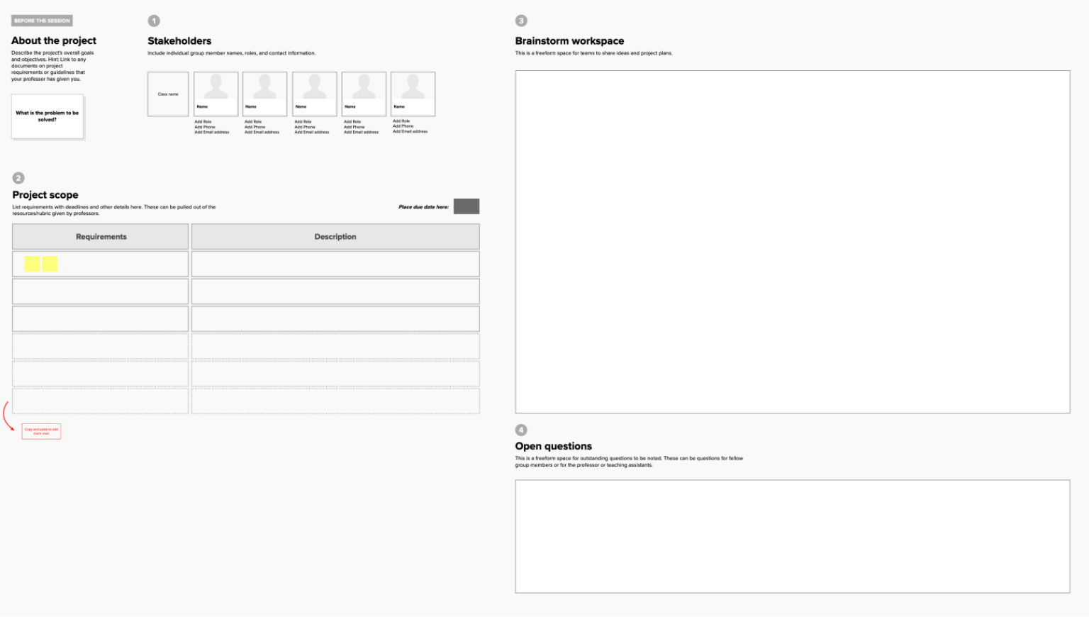Study Guide Template | MURAL