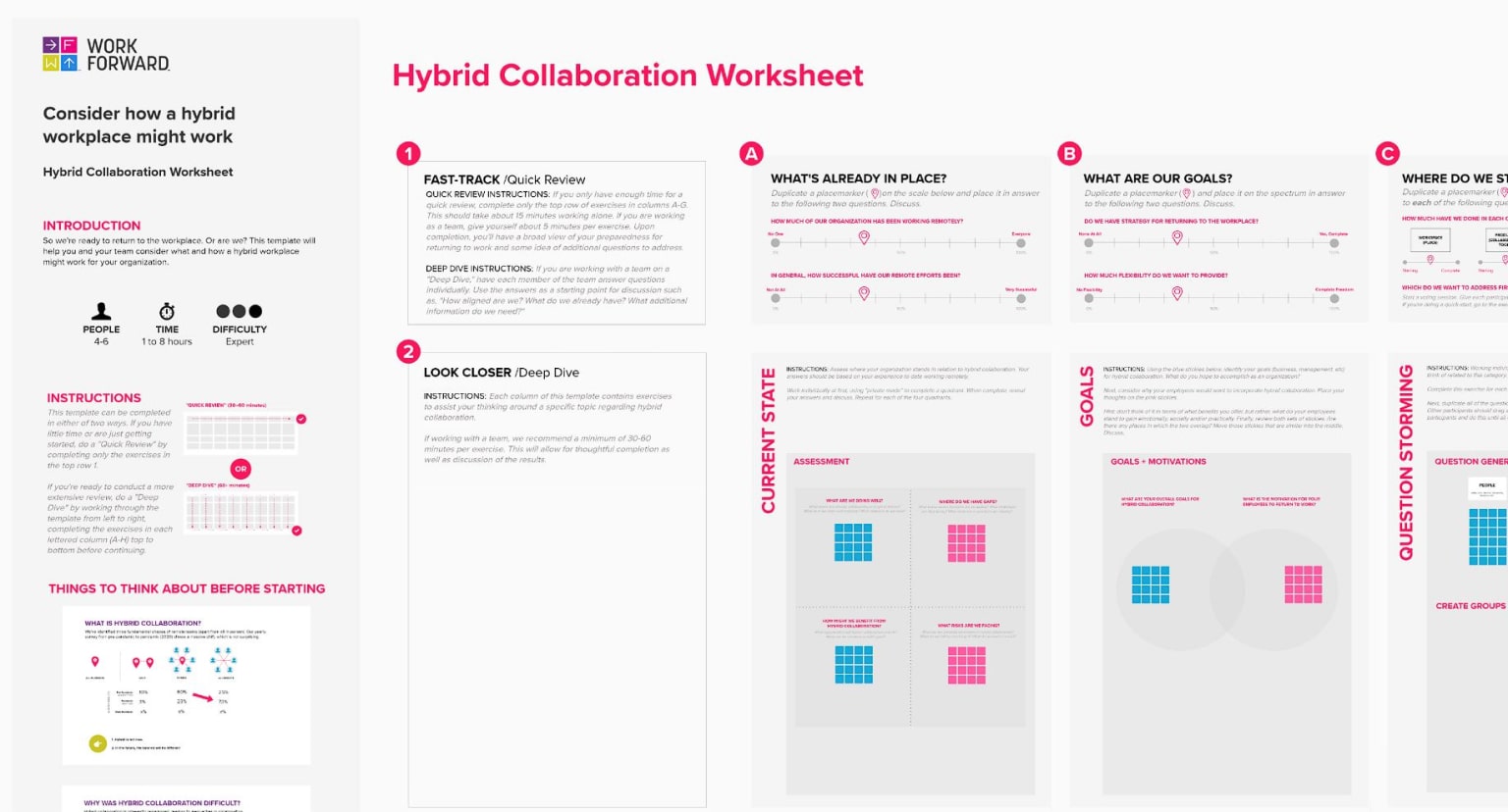 Hybrid Collaboration Worksheet Template | MURAL