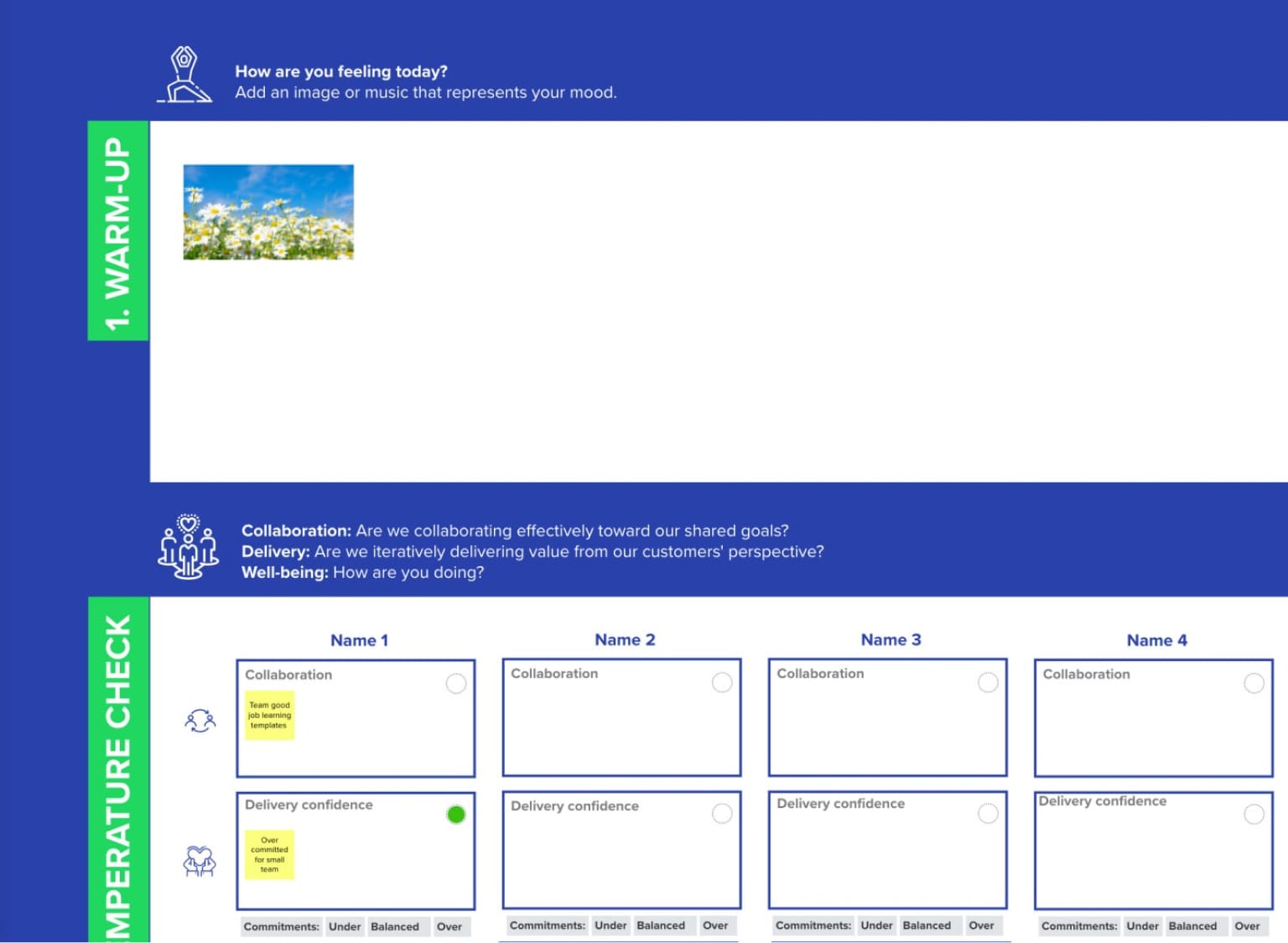 Team Health Check Template | MURAL