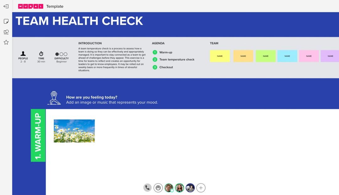 Team Health Check Template | MURAL