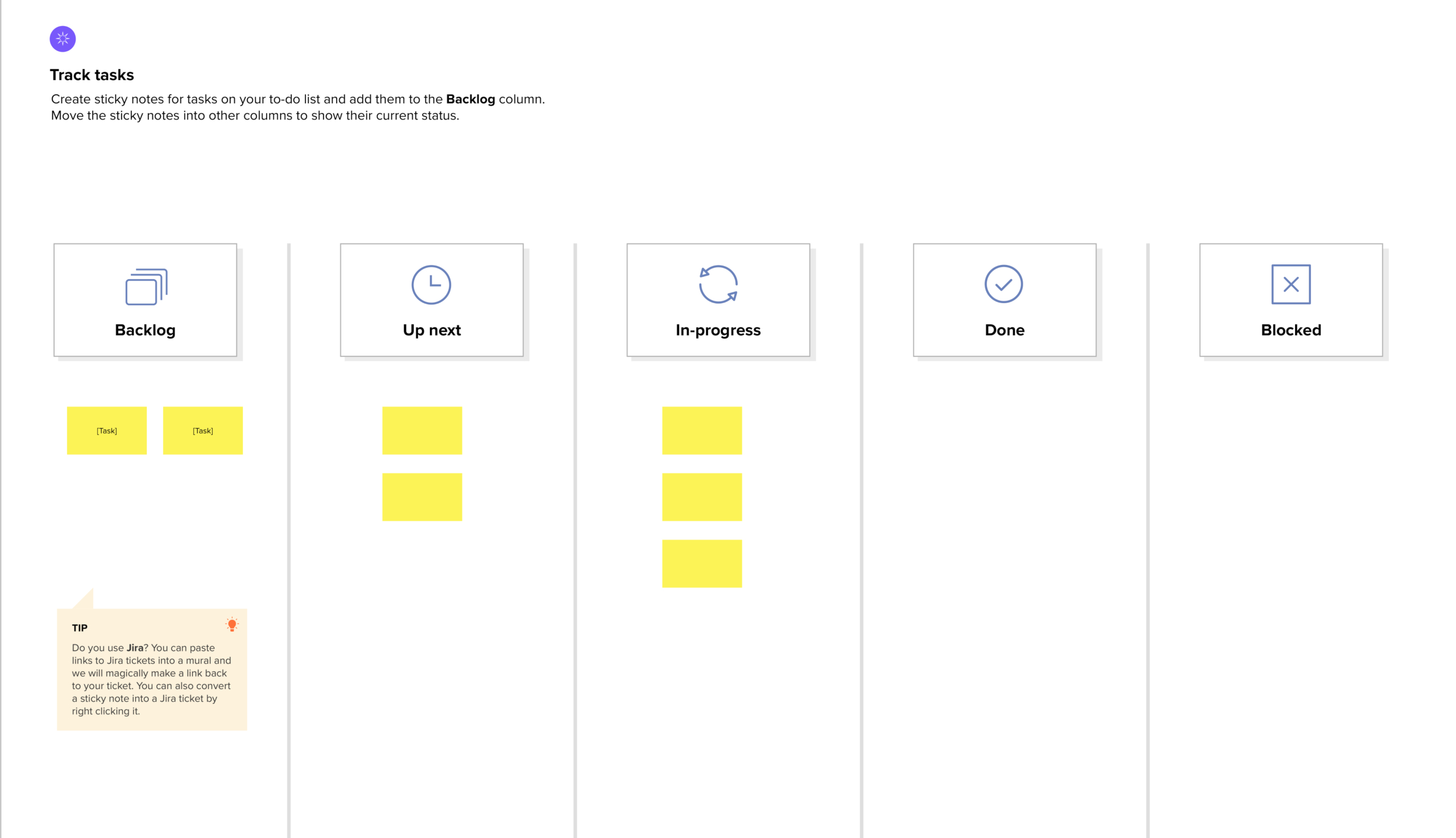 Wall of Work Template | MURAL