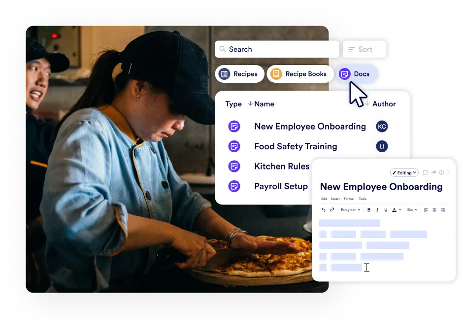Digital Recipe Program for Restaurants | Faster Staff Training