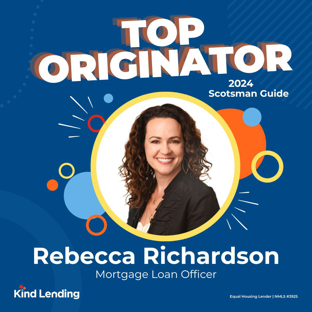 Rebecca Richardson named Top Originator 2024 by Scotsman Guide