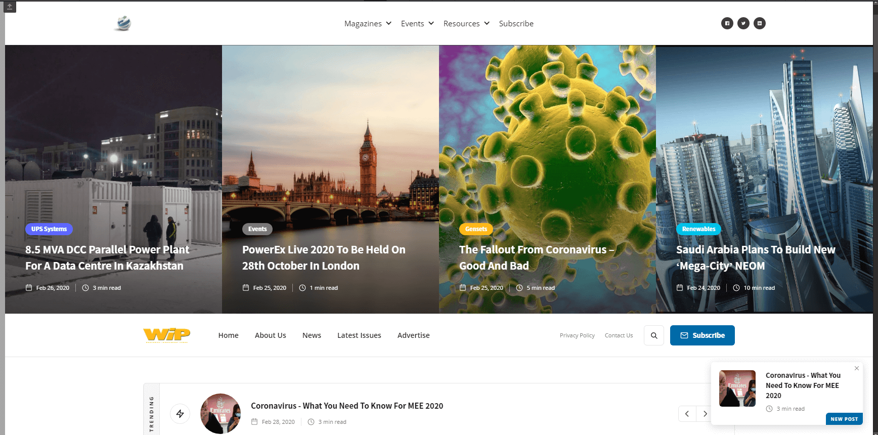 WIP | Worldwide Independent Power | Power Industry News