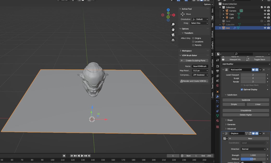 How to efficiently sculpt with Blender VDM brushes