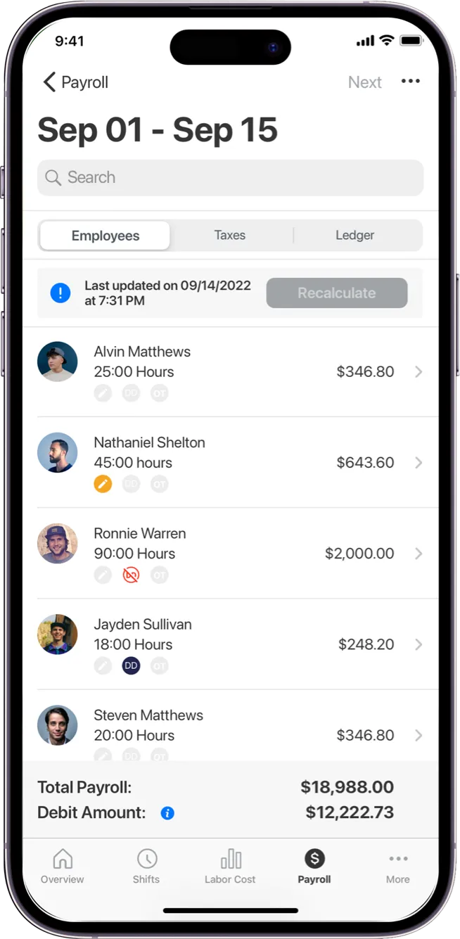 Payroll App: Run payroll in seconds with the Hourly Mobile Payroll App