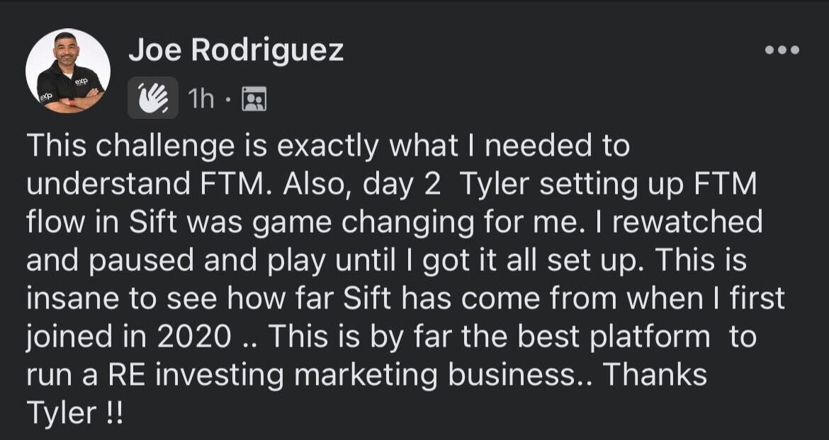 First To Market Challenge | REISift