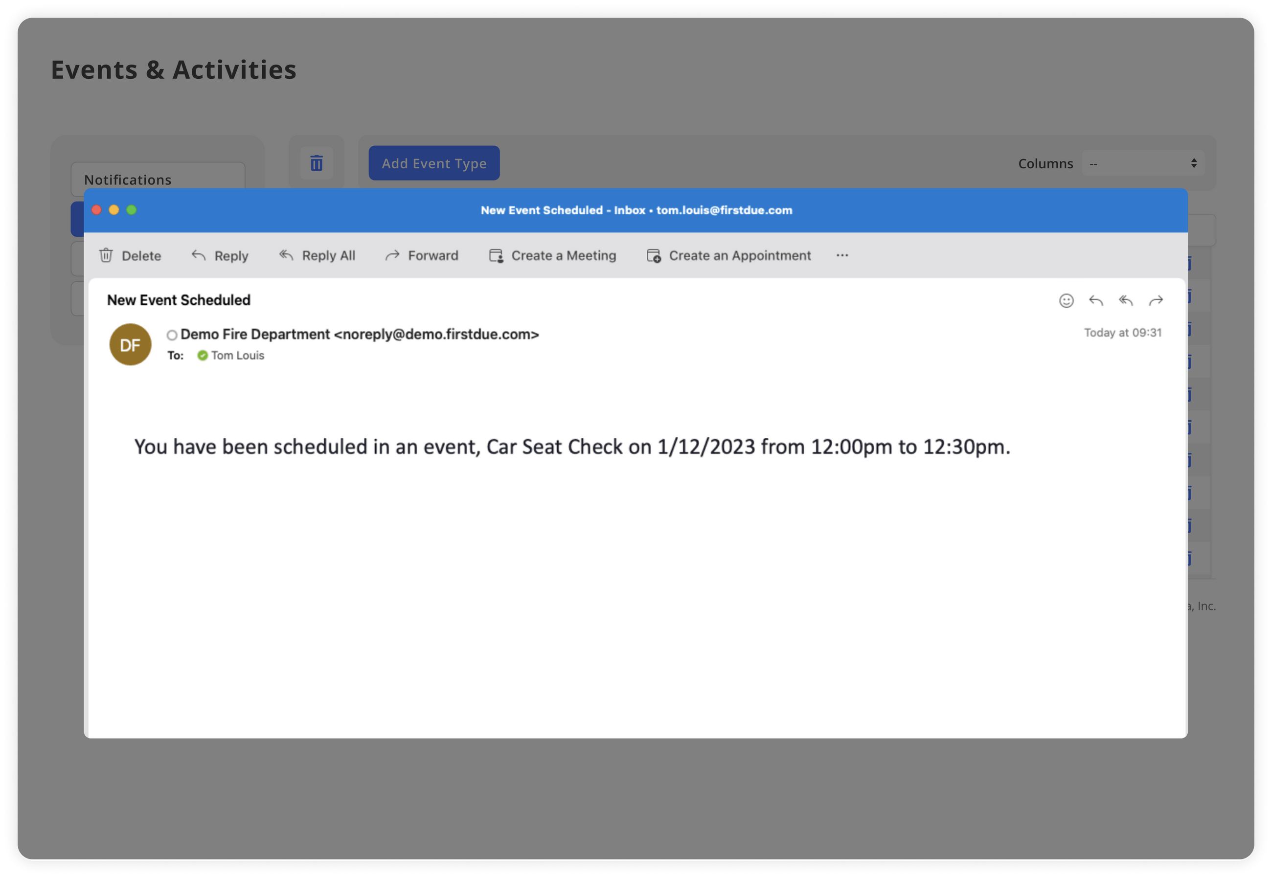 First Due | Fire Department Events & Activities Software