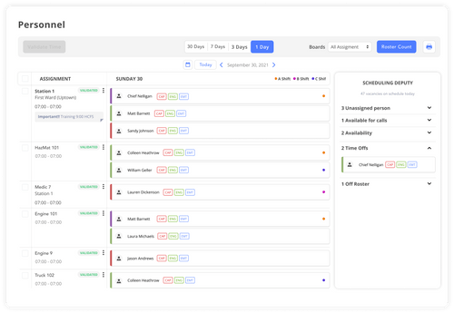 Scheduling & Personnel | Fire & EMS Personnel Scheduling Software