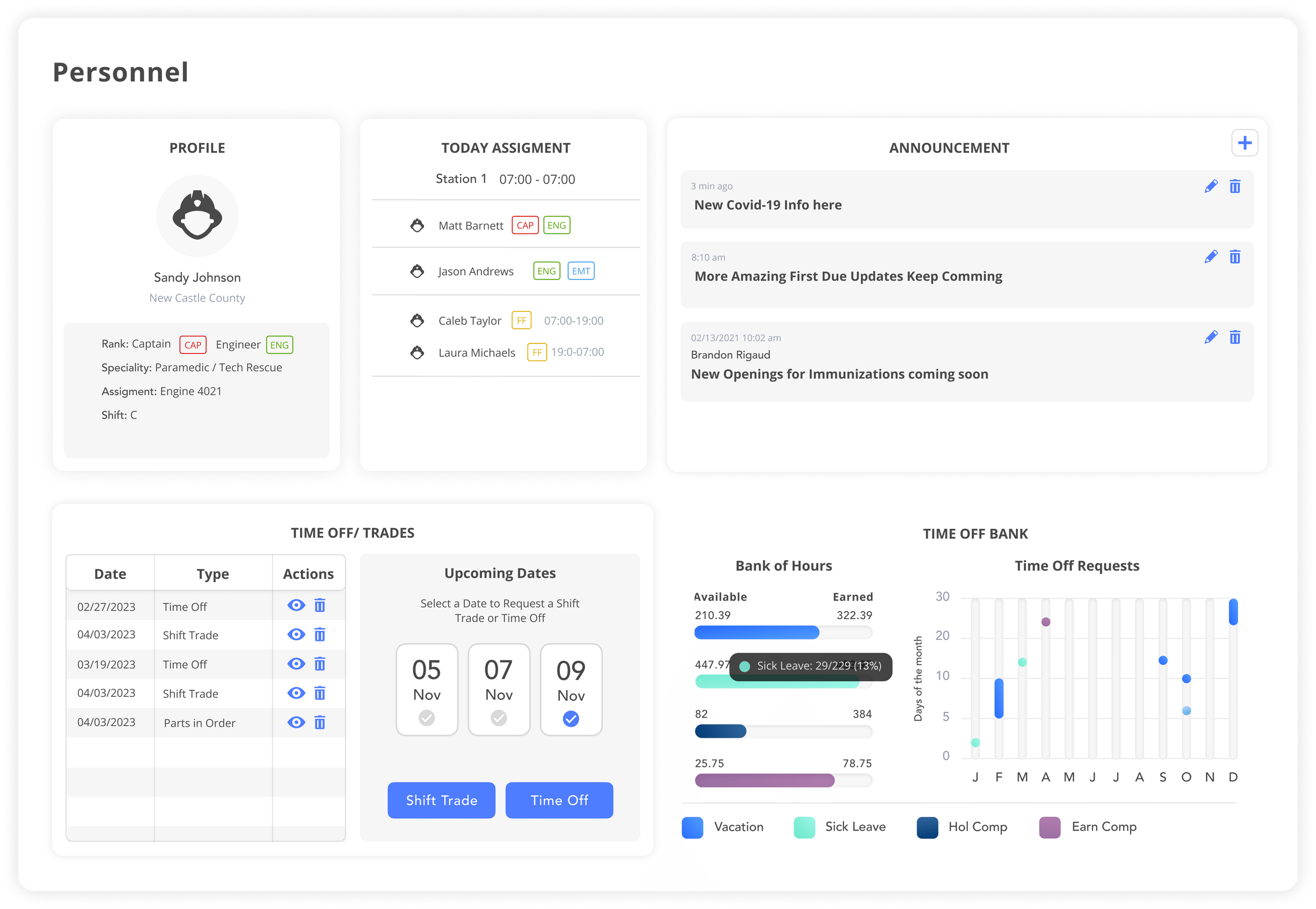 Scheduling & Personnel | Fire & EMS Personnel Scheduling Software
