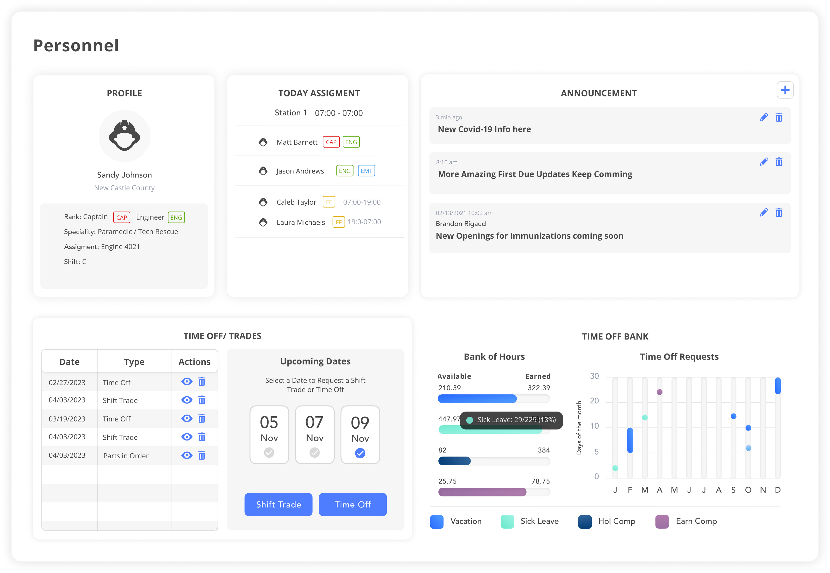 Scheduling & Personnel | Fire & EMS Personnel Scheduling Software