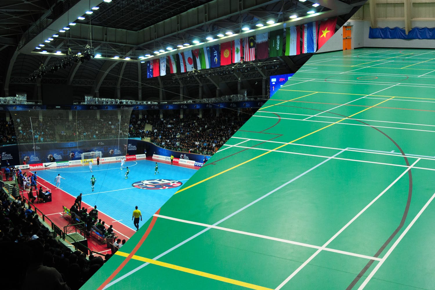 Artificial Indoor Football Sports Fields - Belgotex Sport