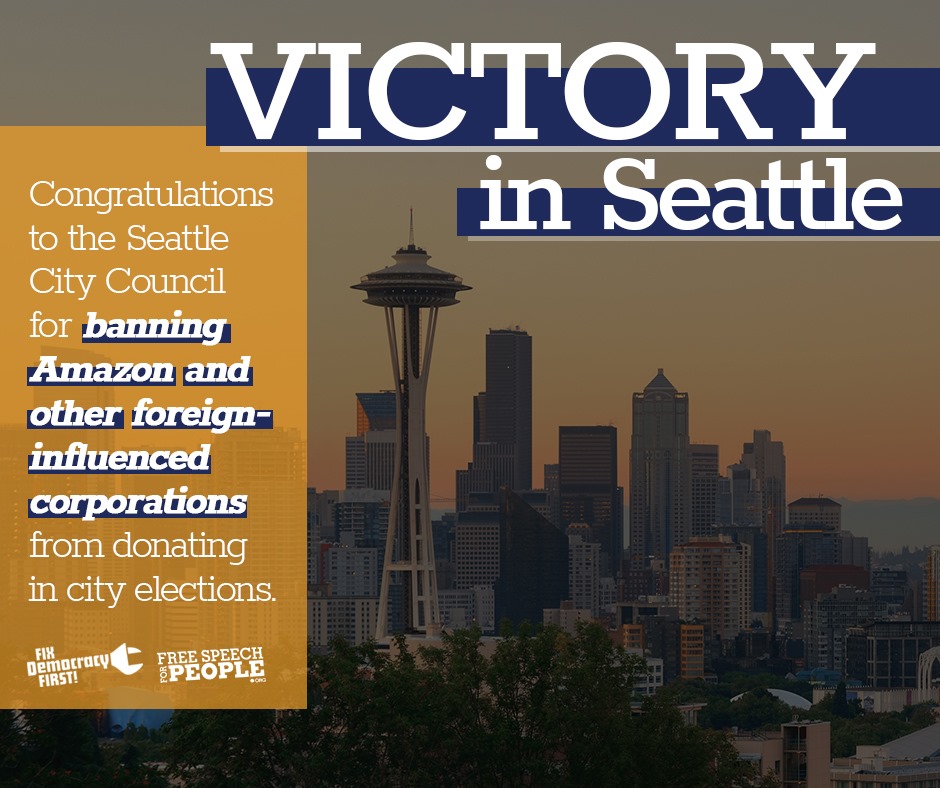 Clean Campaigns Act Unanimously Approved by Seattle City Council!