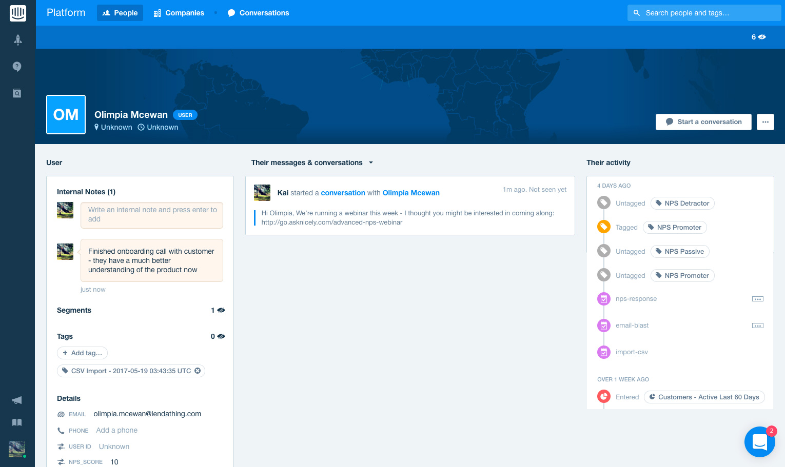 Intercom NPS Integration | AskNicely NPS Software