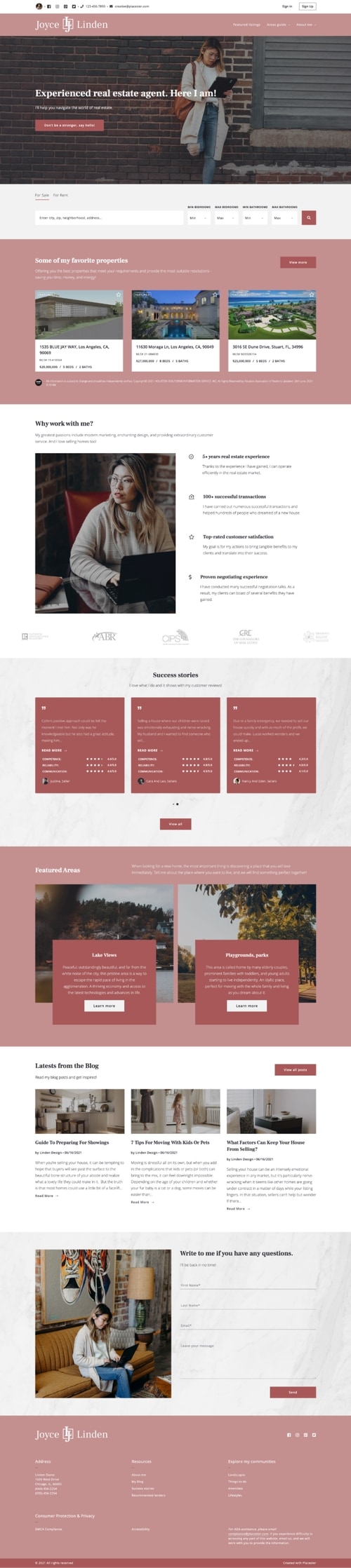 Real Estate Website Designs – Website Templates | Placester