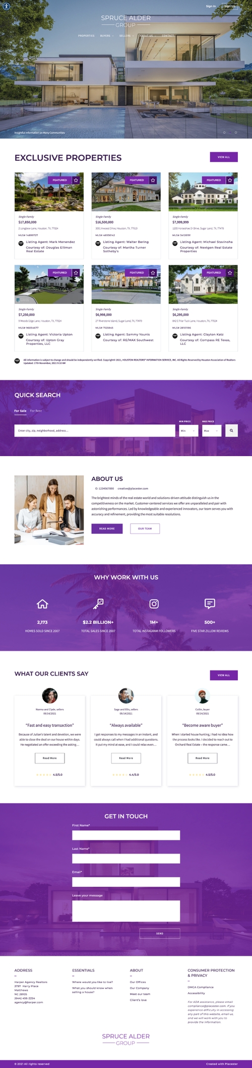 Real Estate Website Designs – Website Templates | Placester