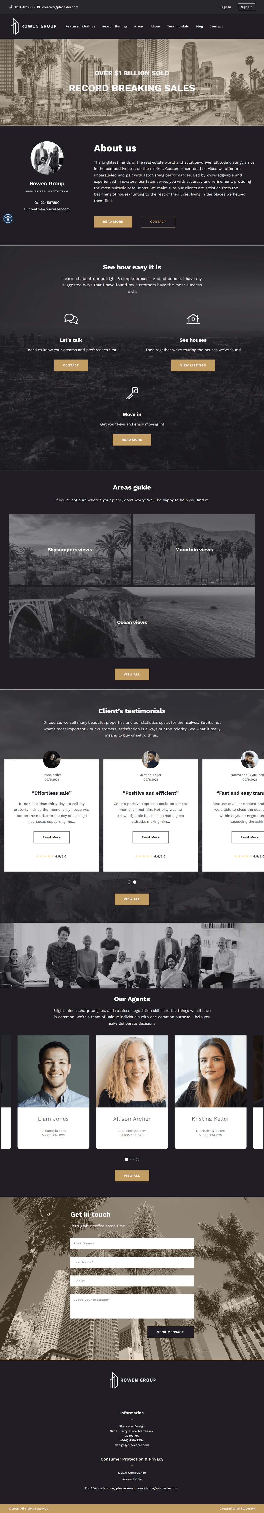 Real Estate Website Designs – Website Templates | Placester