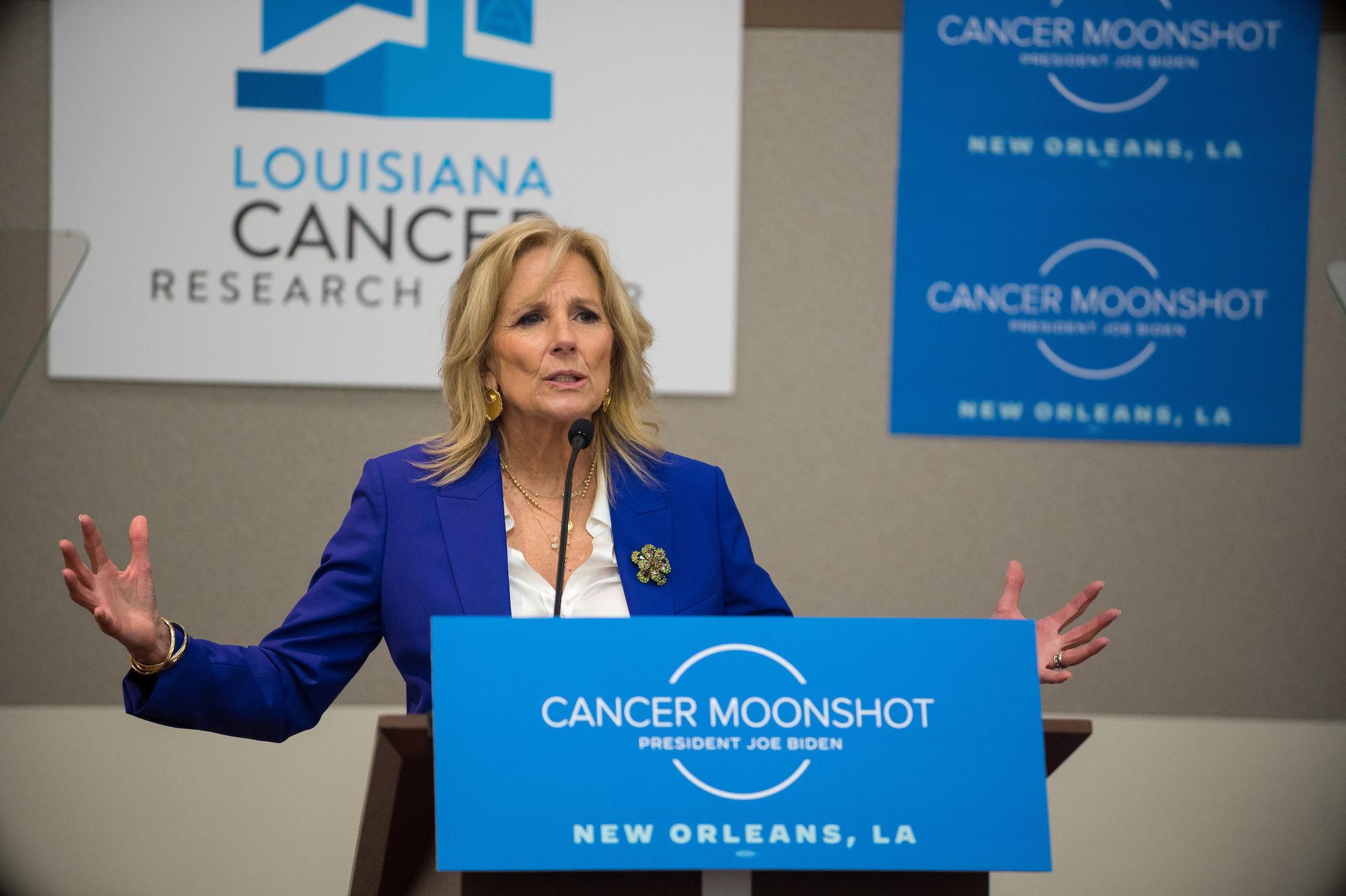 First Lady Jill Biden Commends LCRC’s Unique Collaborative Approach | Louisiana Cancer Research ...