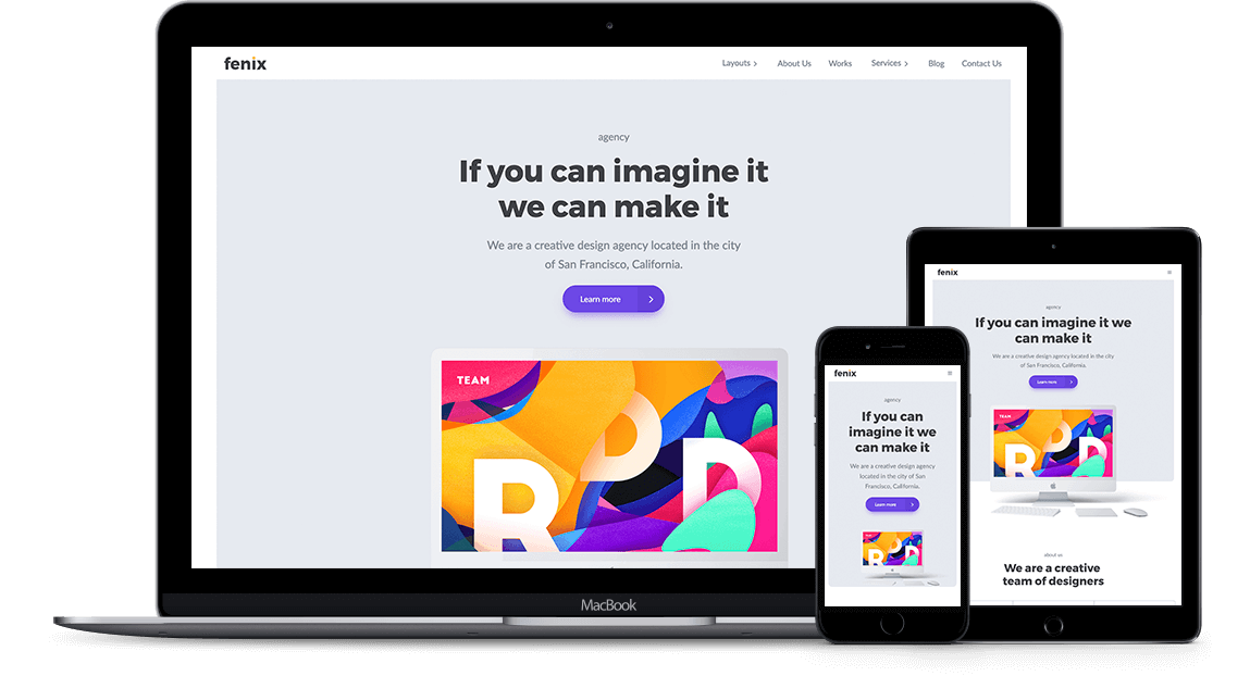 Fenix - Agency HTML5 Responsive Website Template