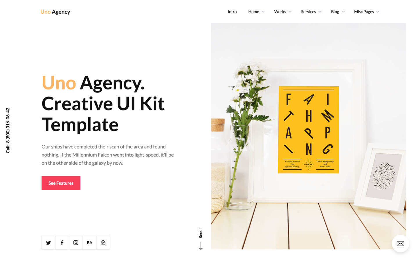 Uno - Agency HTML5 Responsive Website Template