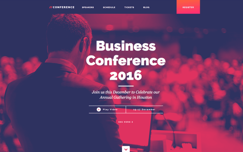 Conference - Event HTML5 Responsive Website Template