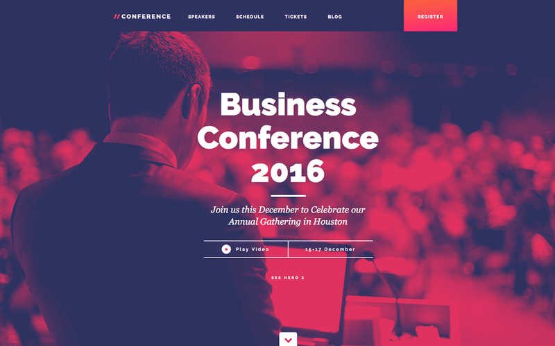 Conference - Event HTML5 Responsive Website Template
