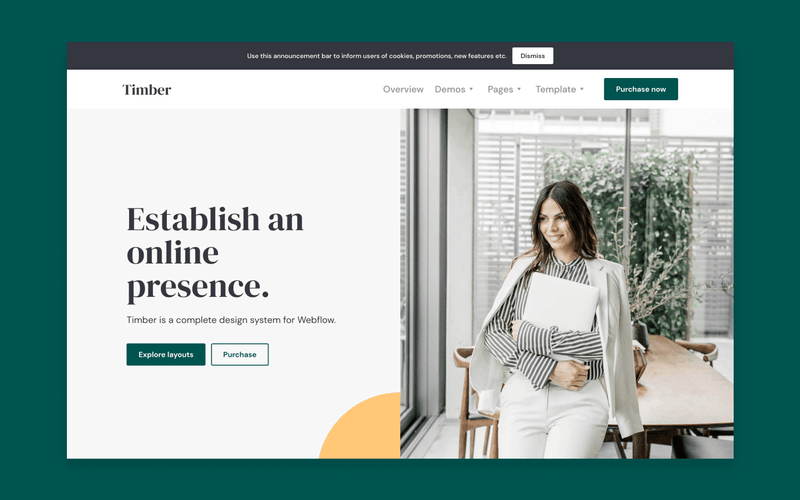 Timber - Creative HTML5 Responsive Website Template