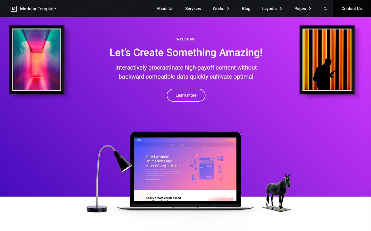 Modular - Creative HTML5 Responsive Website Template