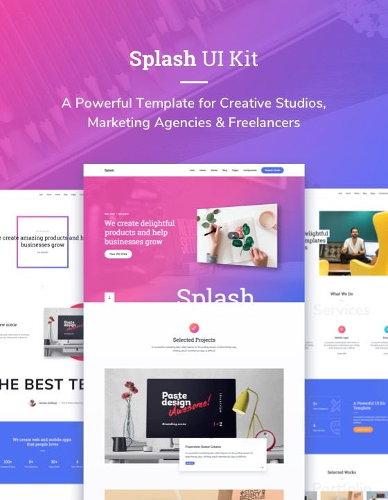 Splash - Creative HTML5 Responsive Website Template