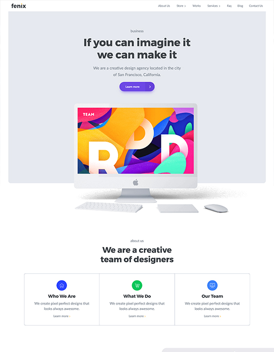 Fenix - Agency HTML5 Responsive Website Template