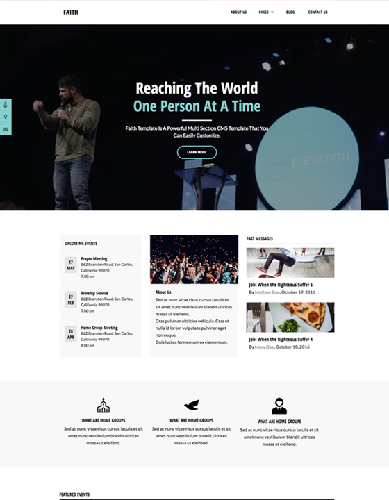 Faith - Religion HTML5 Responsive Website Template
