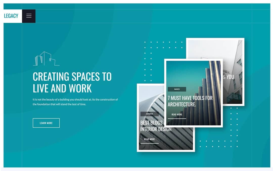 Legacy - Architecture HTML5 Responsive Website Template